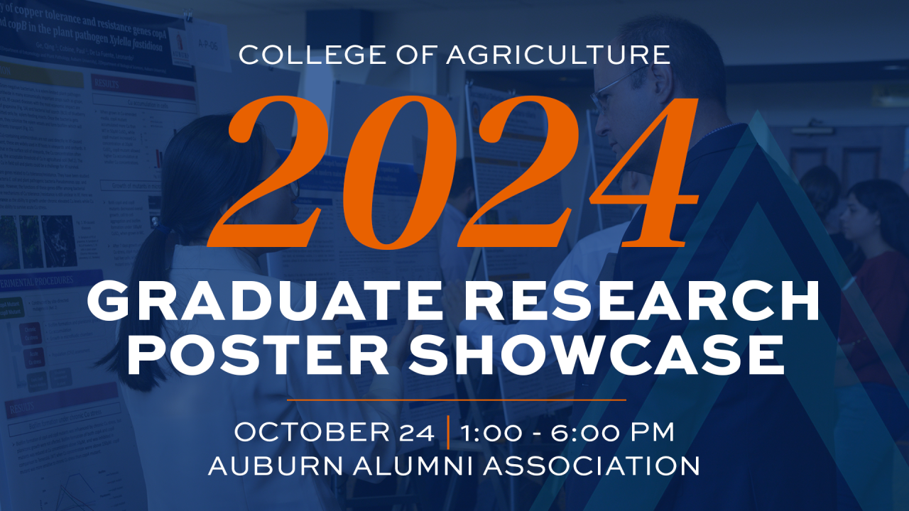 2024 COA Graduate Research Poster Showcase / Auburn University College ...